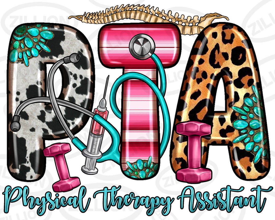 PTA Physical Therapy Assistant Png Sublimation Design Download, Western ...