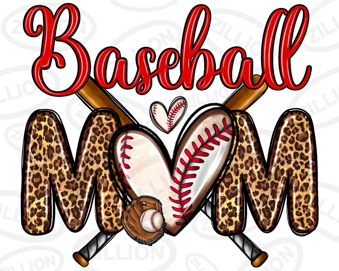 Baseball Mom Png Sublimation Design Download, Mother's Day Png ...