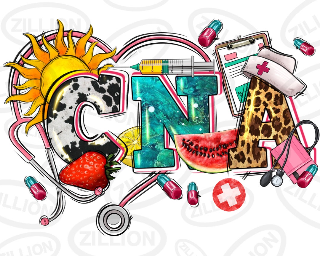 Summer CNA Png Sublimation Design Download, Certified Nursing Assistant ...
