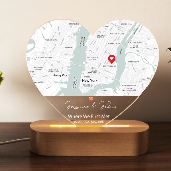 Light up Map - Etsy