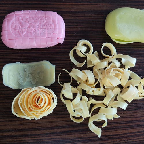 ASMR Blue Soap Set Shield Soap Roses Cubed Curls SET - Etsy