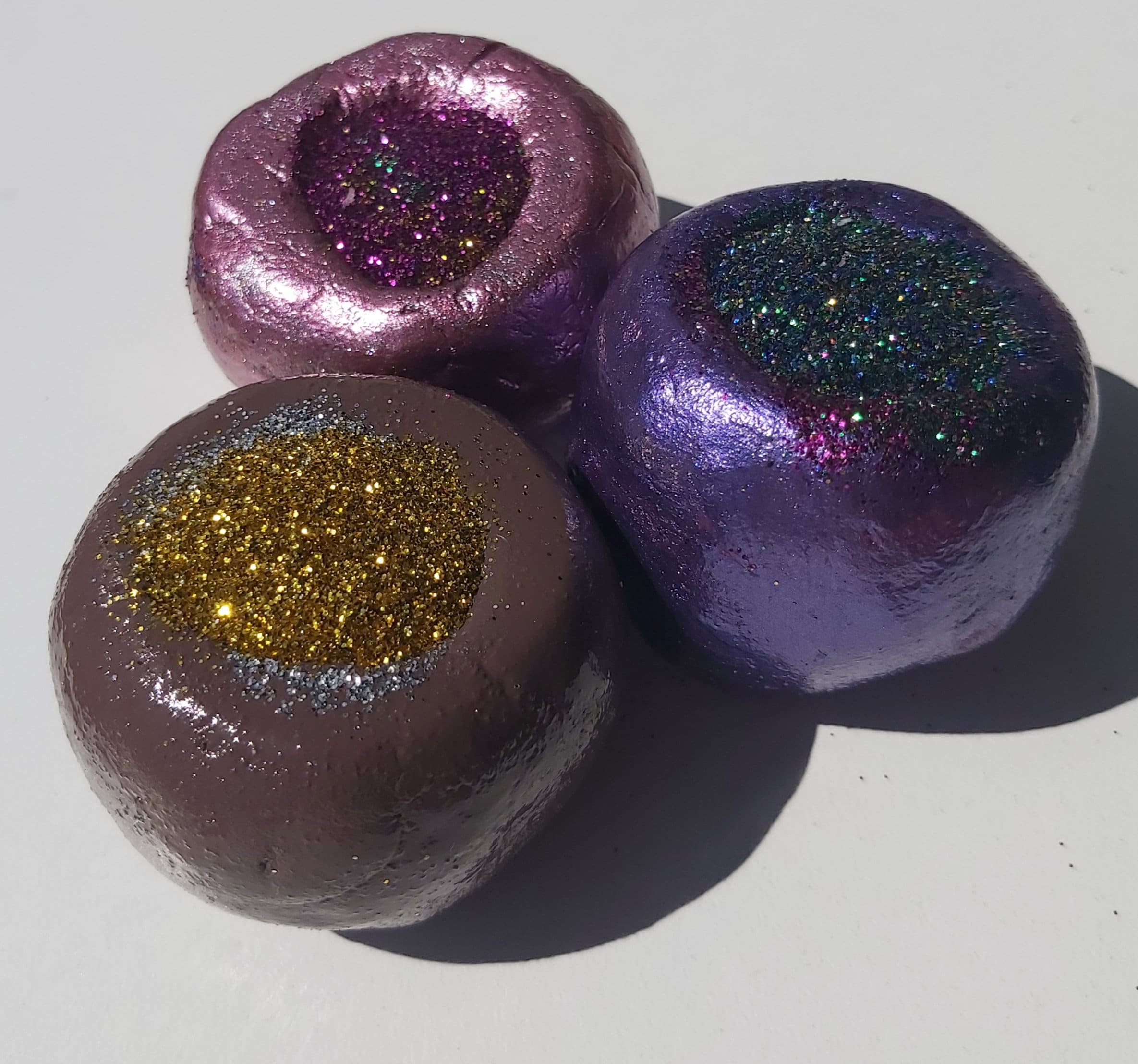 Clay Cracking Balls With Glitter - Etsy