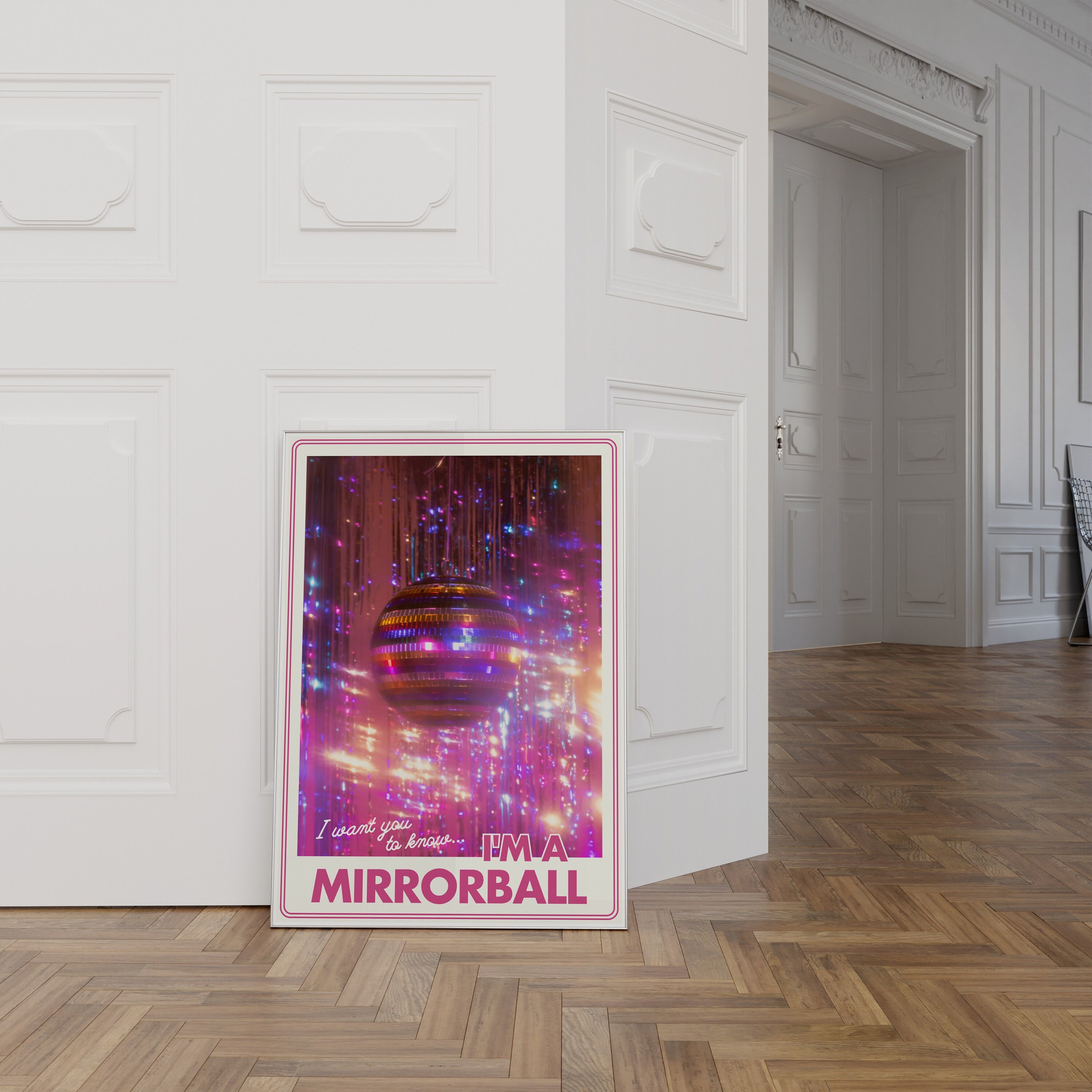 Taylor Swift Mirrorball Poster, Disco Ball Folklore Print, Colourful ...