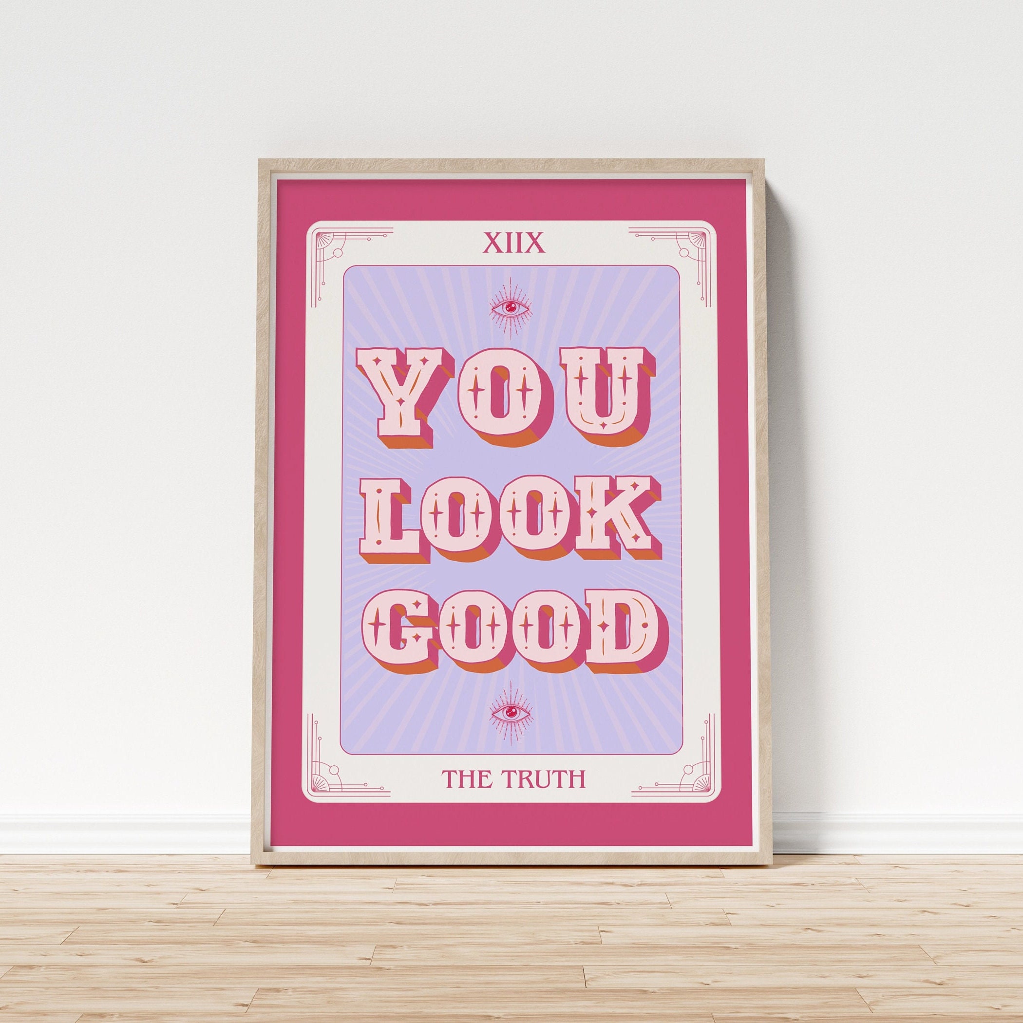 Motivational Wall Art, Self Love Print, Preppy Room Decor, Tarot Poster ...