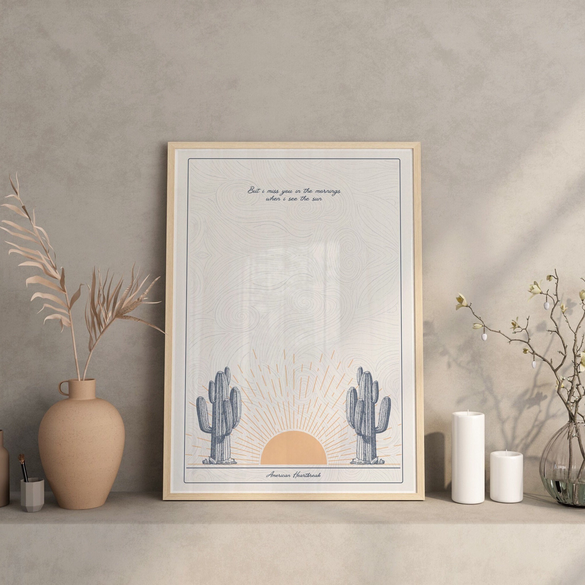 Zach Bryan Poster, Something in the Orange, Country Music, Minimalist ...