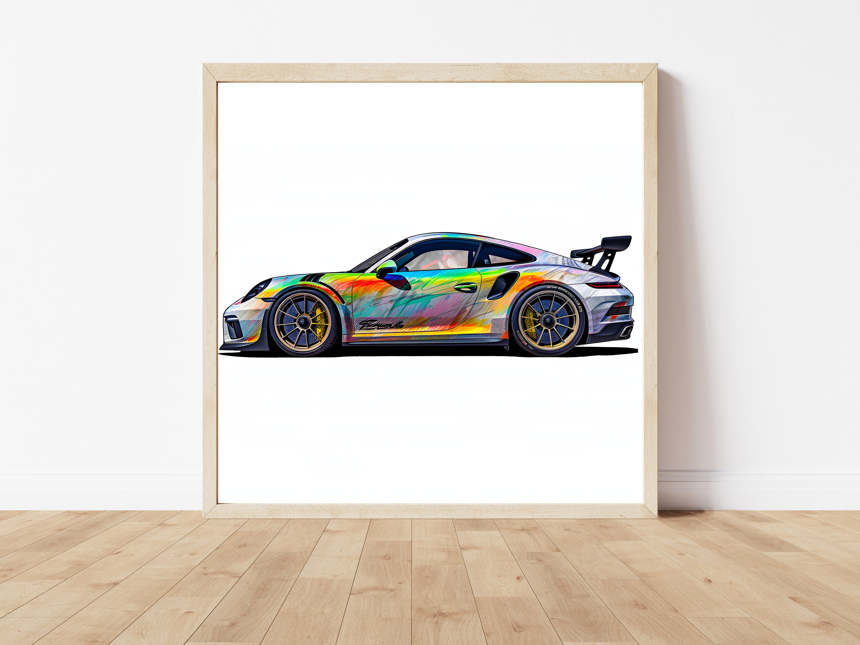 Porsche GT3 RS Wall Art Porsche Poster Car Prints Porsche Digital ...