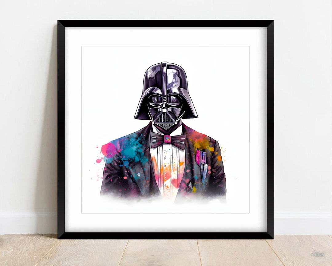 Darth Vader Tuxedo Wall Art Star Wars Poster Prints Darth Vader Digital ...