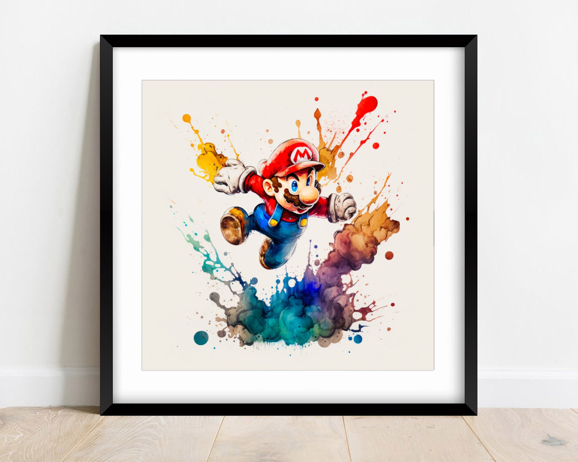 Super Mario Wall Art, Gaming Poster Prints, Digital Download, Home ...