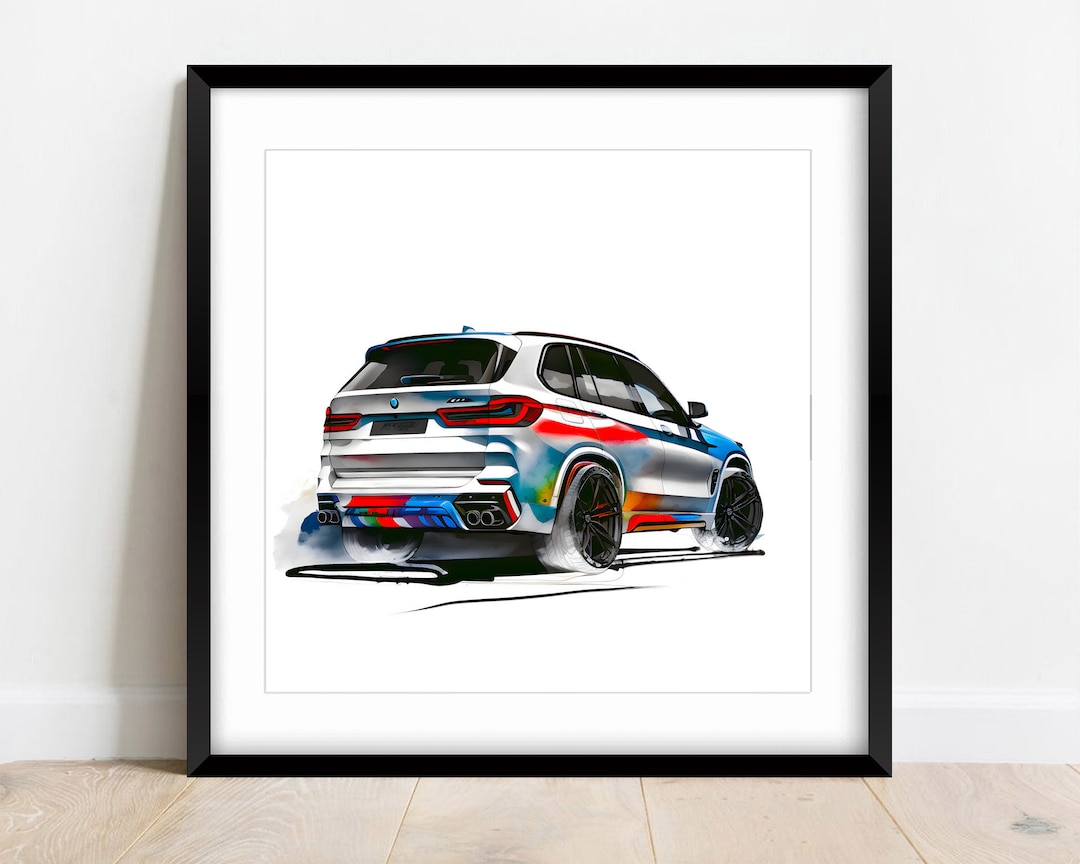 BMW Wall Art Prints, BMW X5M Car Poster, Digital Download, Home Decor ...