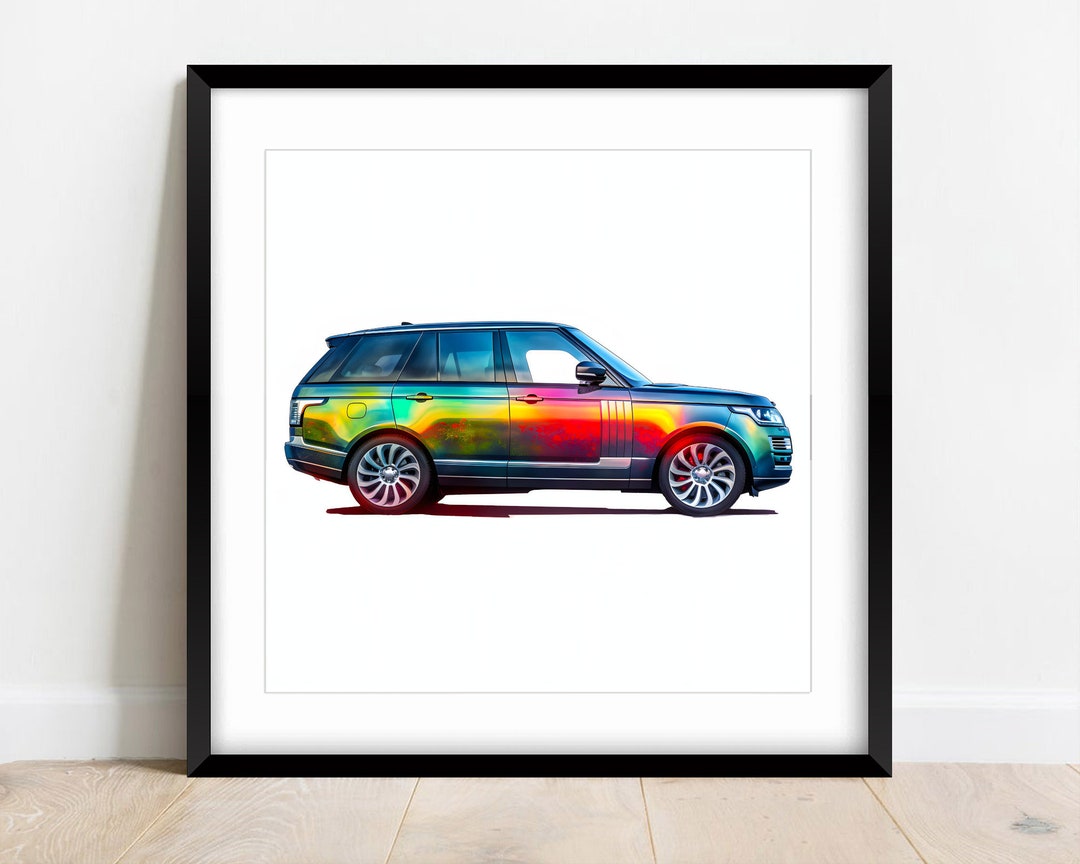 Range Rover Print Land Rover Poster Car Prints Range Rover Art Digital ...