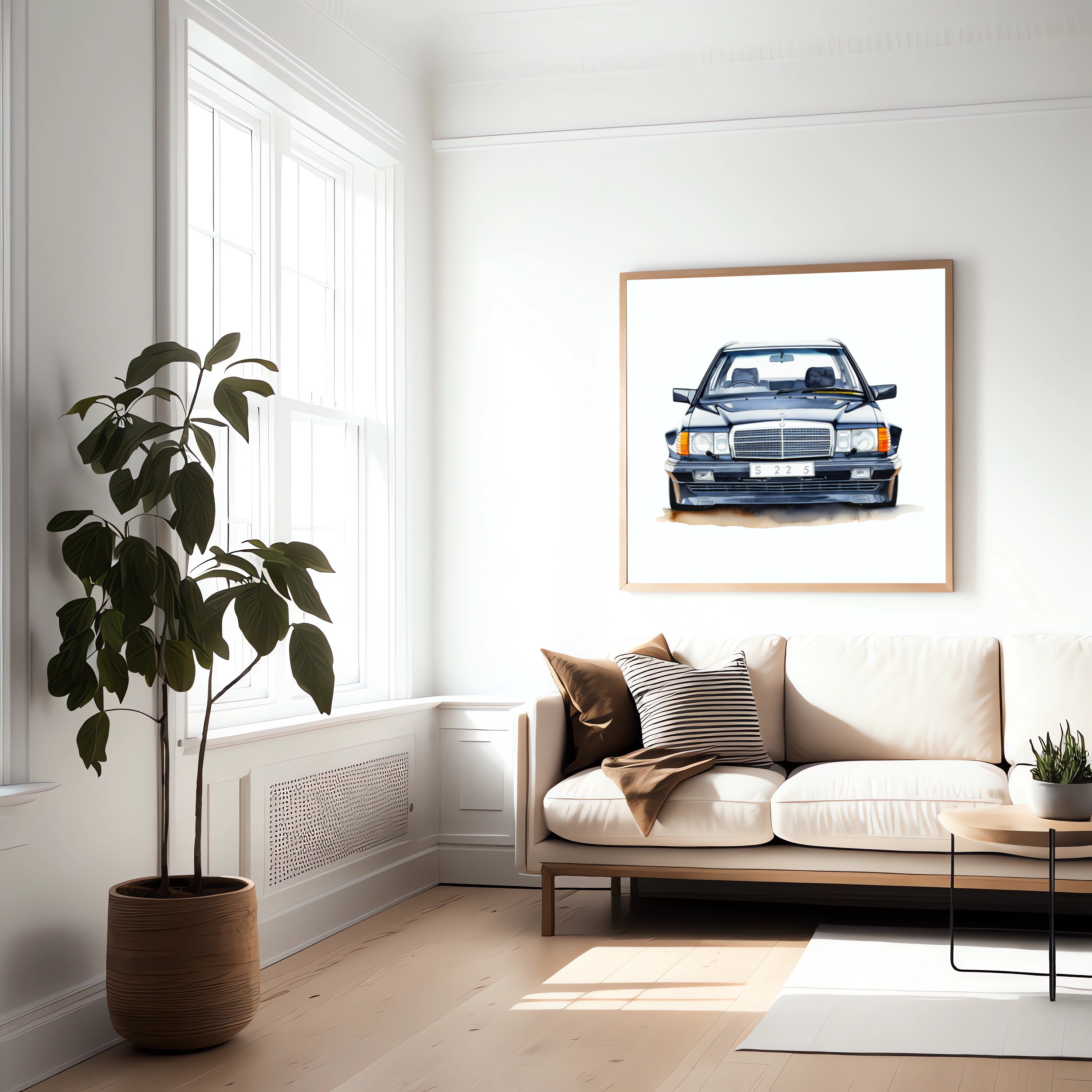 Mercedes Wall Art, Mercedes 190e EVO II Poster Prints, Digital Download, Home Decor - Etsy