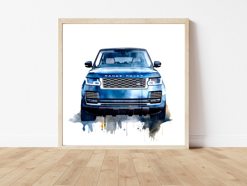 Range Rover Wall Art, Land Rover Poster Prints, Digital Download, Home ...