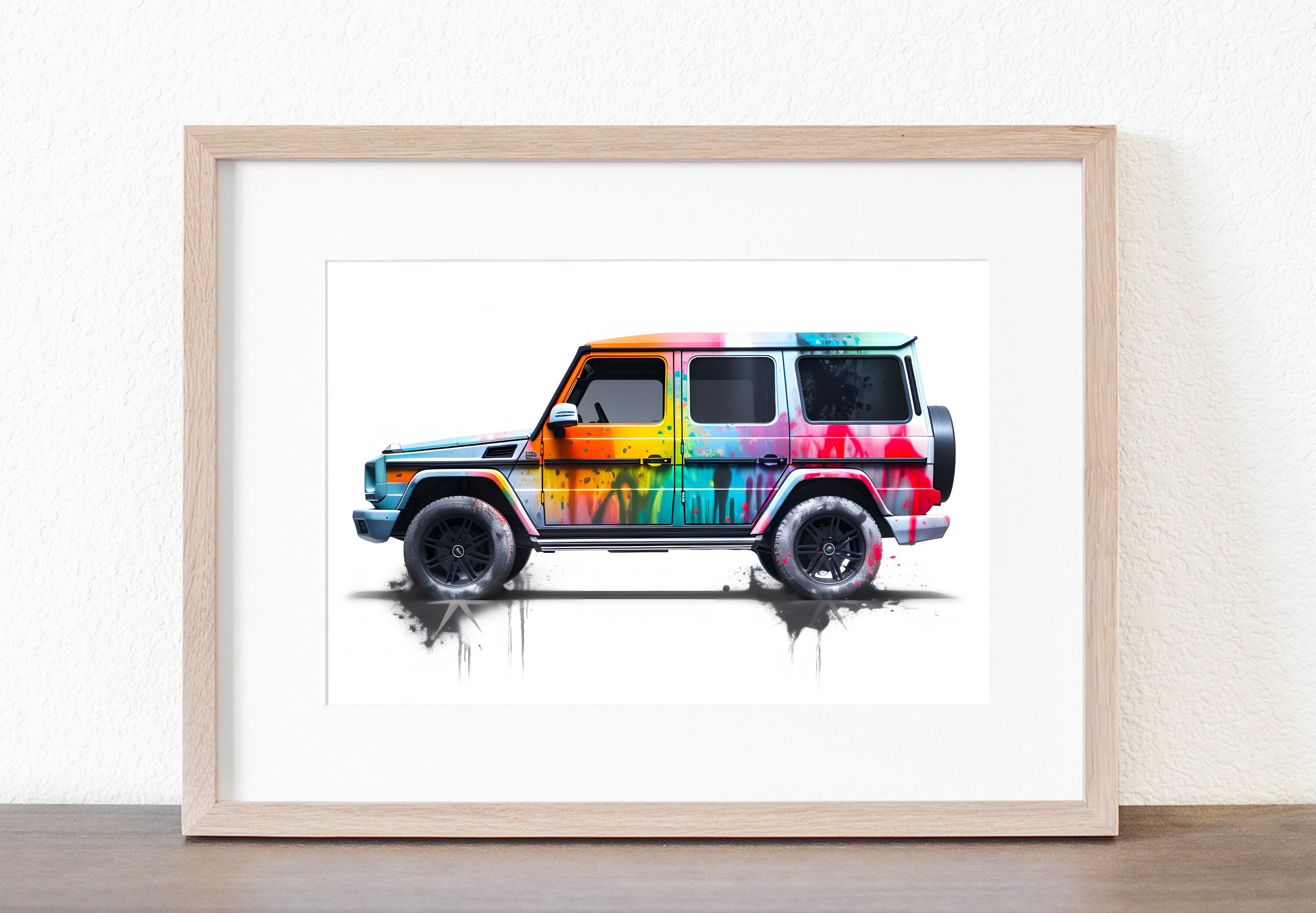 Mercedes G Wagon Print Mercedes Art Car Art G Wagon Art Digital ...