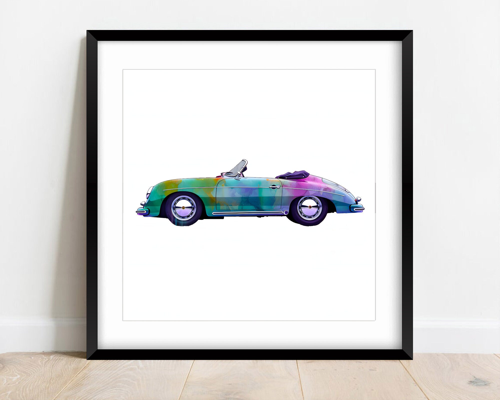 Porsche Speedster Print Porsche Art Car Art Porsche 356 Print Digital ...