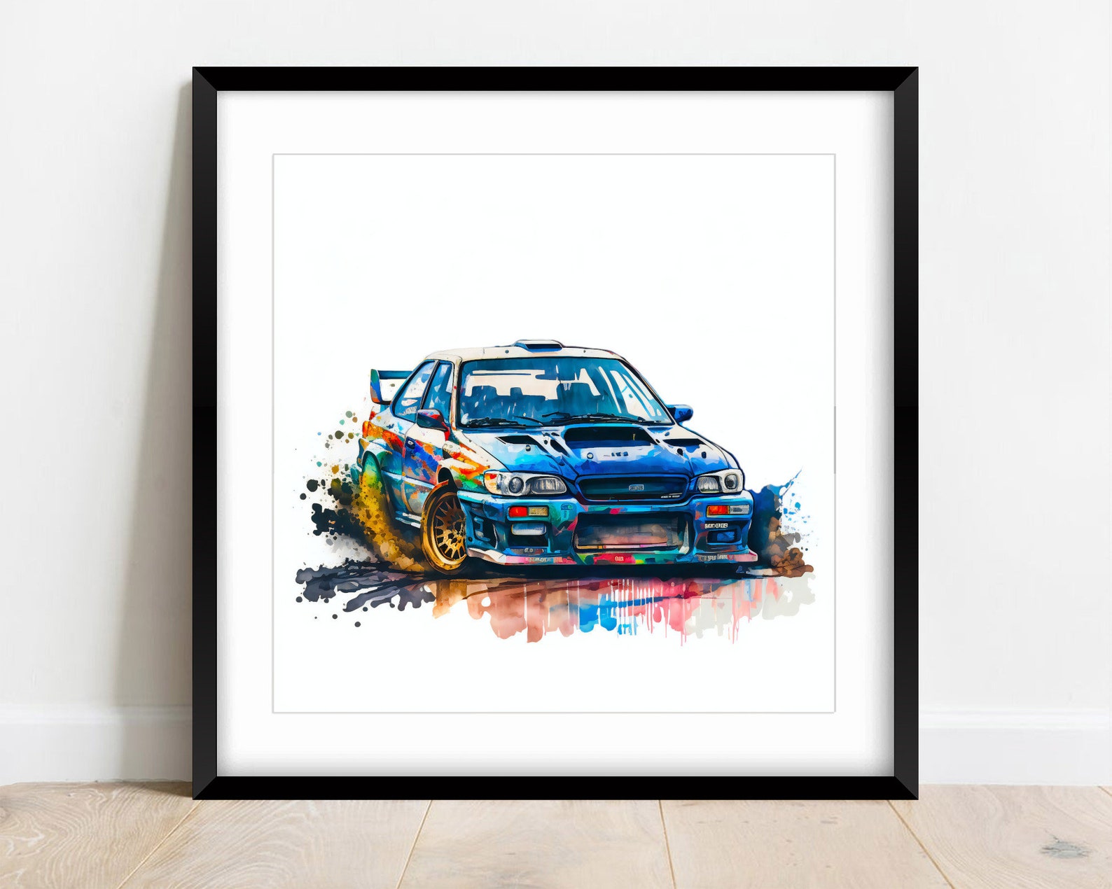 Subaru Wall Art Prints, Rally Car Poster, Digital Download, Home Decor ...