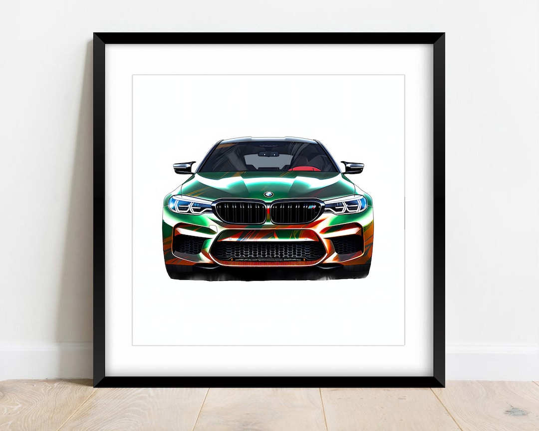 BMW M5 Poster Print BMW Wall Art Digital Download Home Decor - Etsy