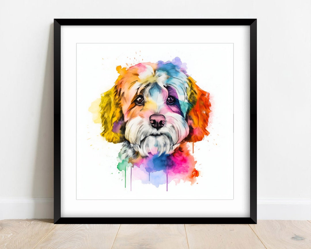 Cockapoo Wall Art, Dog Poster Prints, Digital Download, Home Decor - Etsy