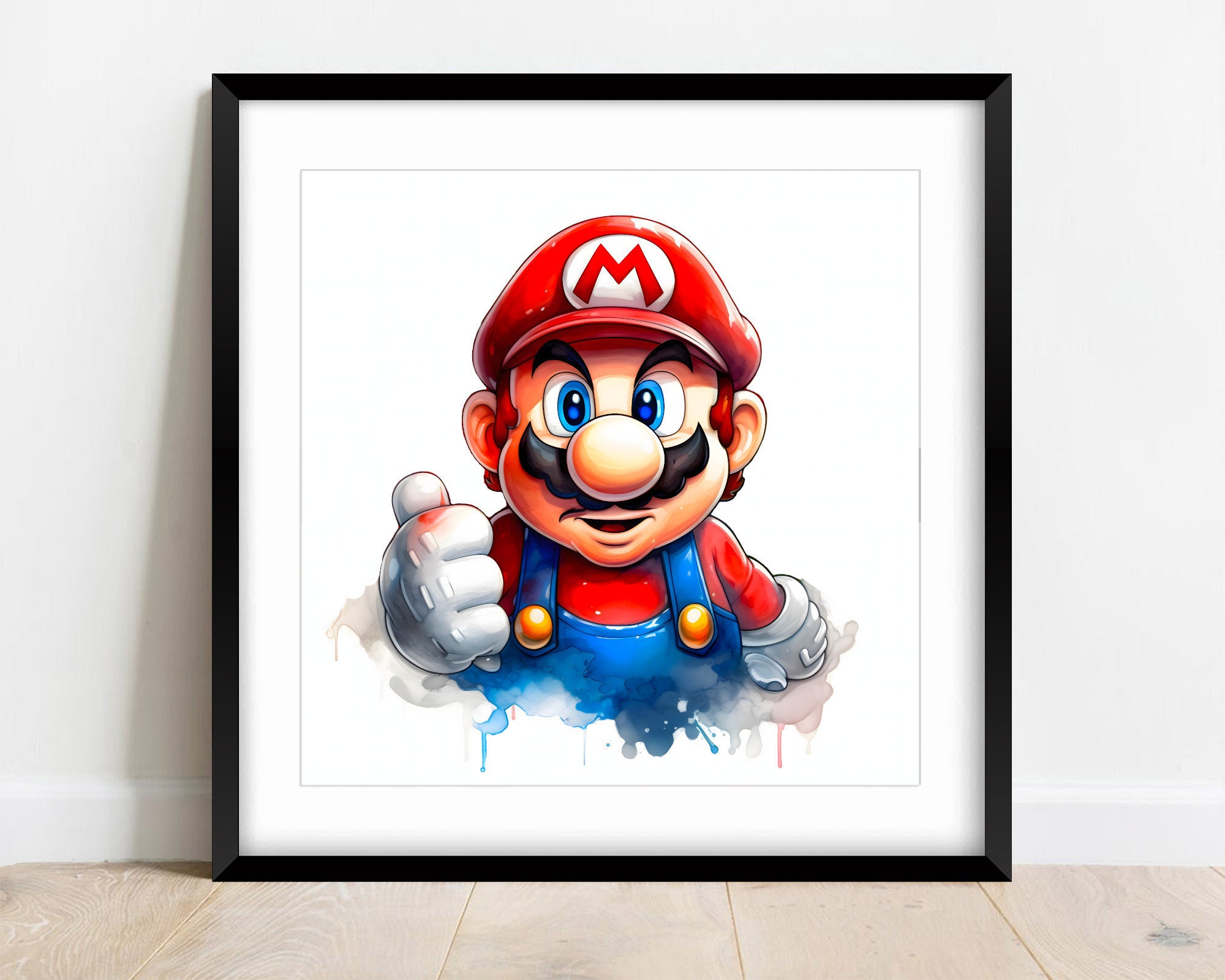 Super Mario Wall Art, Gaming Poster Prints, Home Decor, Digital ...