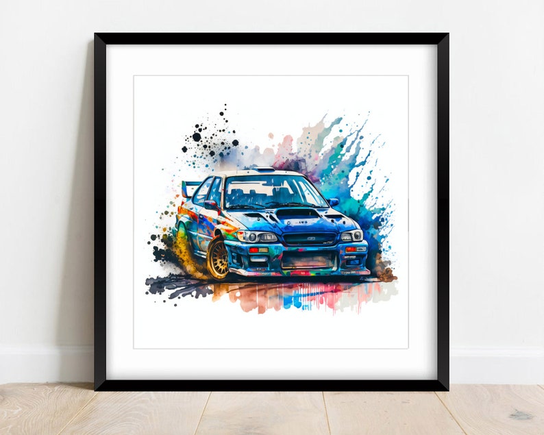 Subaru Impreza Wall Art Rally Car Poster Prints Digital - Etsy