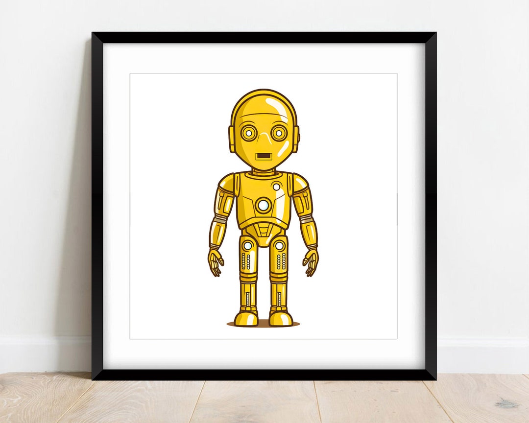 Star Wars Wall Art, C3PO Poster Prints, Home Decor, Digital Download - Etsy