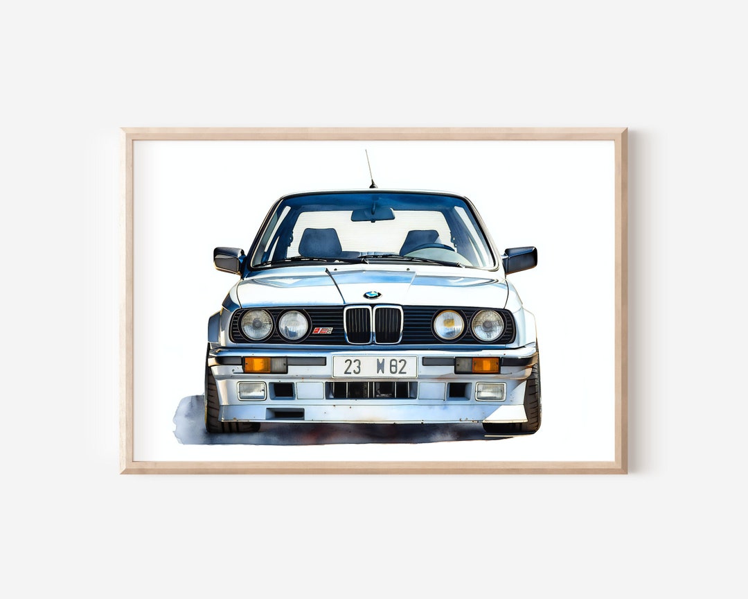 BMW E30 M3 Poster Print BMW Wall Art Digital Download Home Decor - Etsy