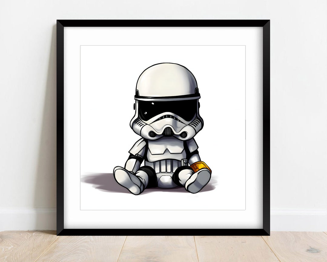 Stormtrooper Wall Art, Kid's Room Poster Prints, Home Decor, Digital ...