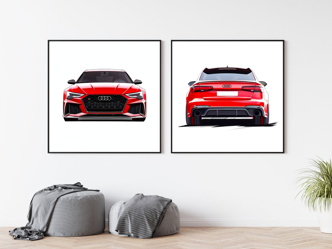 Audi Wall Decor Car Decor Poster Digital Prints, Digital Download, Home ...