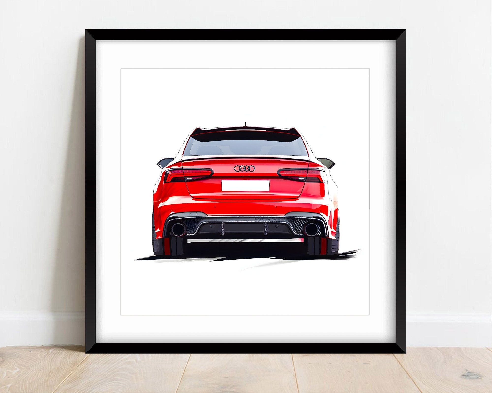 Audi RS6 Wall Art, Car Poster Prints, Digital Download, Home Decor - Etsy