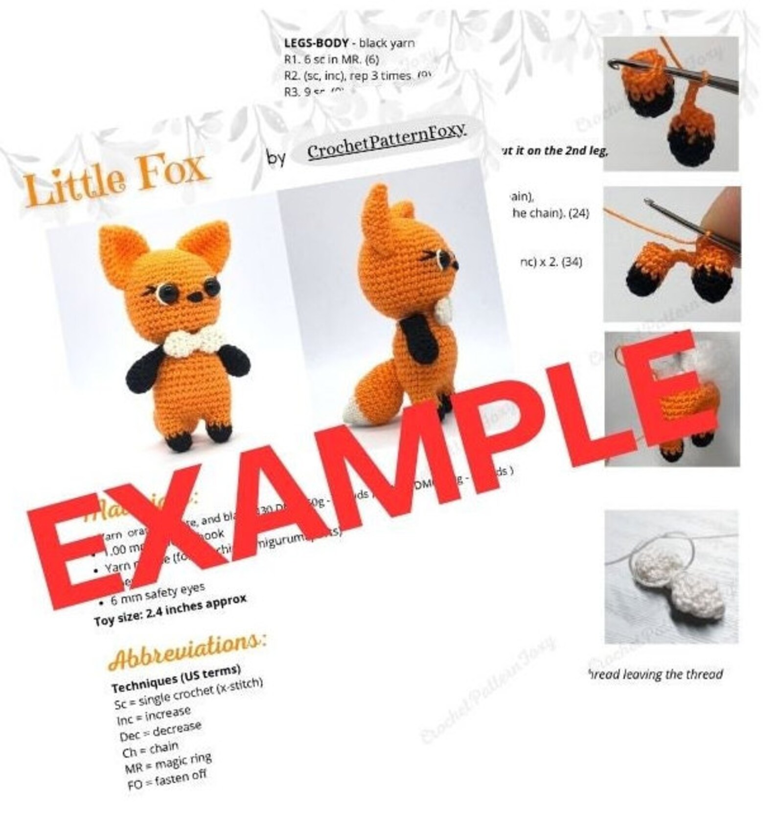 Tiny Panda Crochet Pattern PDF, Amigurumi Small Bear Doll Pattern ...