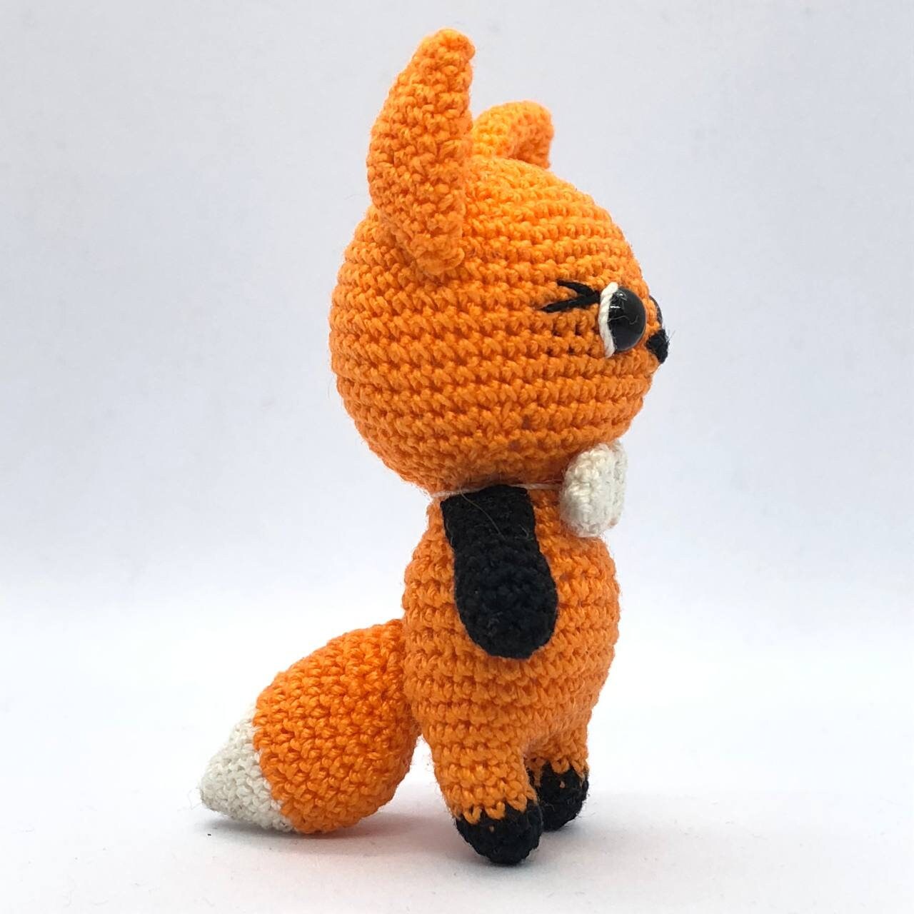 Fox Crochet Pattern PDF, Small Baby Fox Crochet Keychain Pattern, Tiny ...