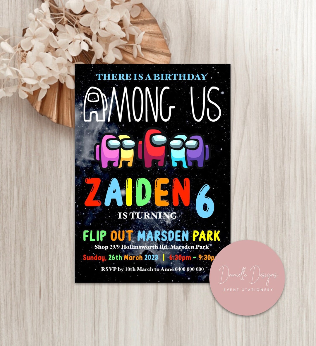 Among Us Digital File Invitation - Etsy