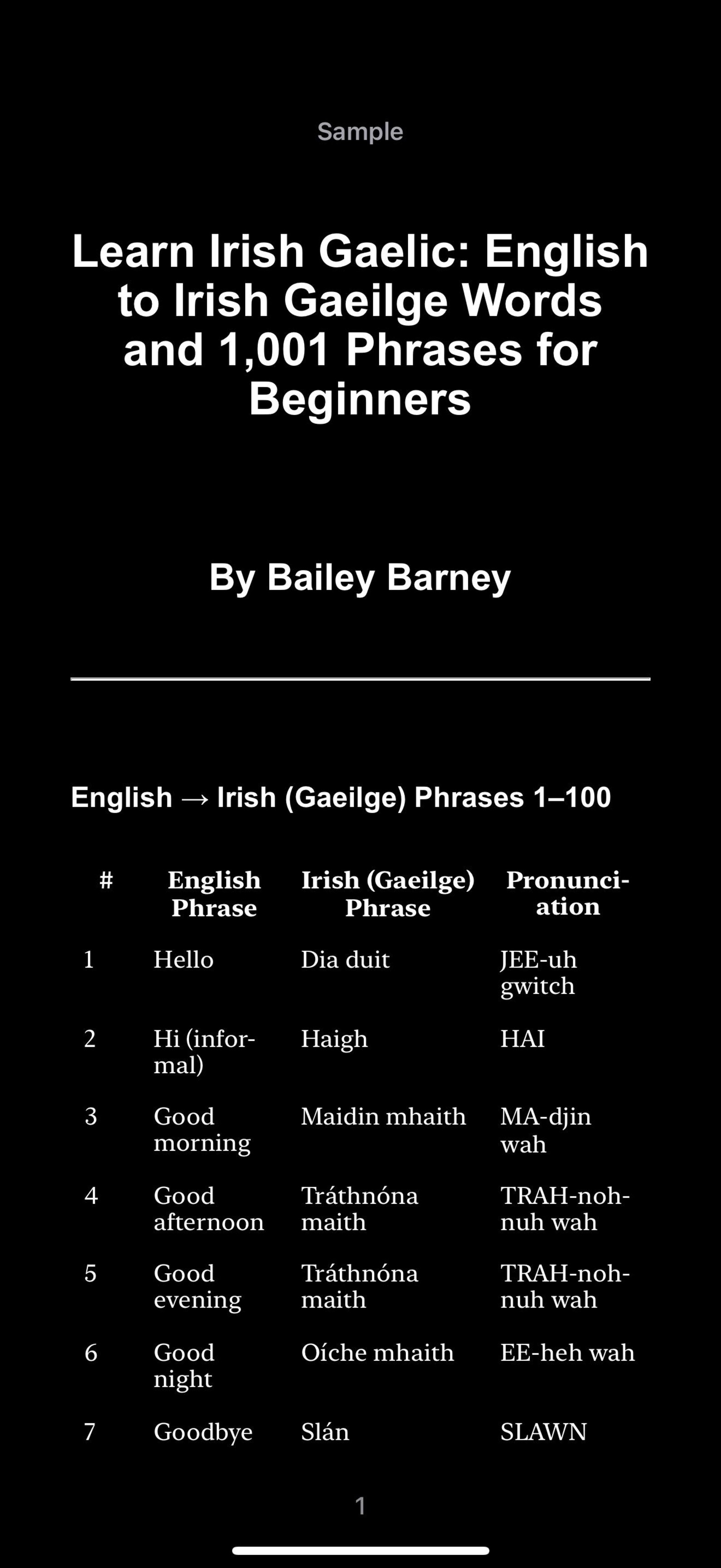 Learn Irish Gaelic: English to Irish Gaeilge Words and 1,001 Phrases ...