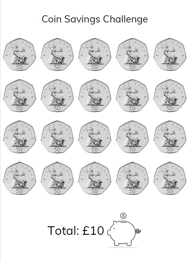 Printable Coin Stuffing Challenge Bundle - Etsy