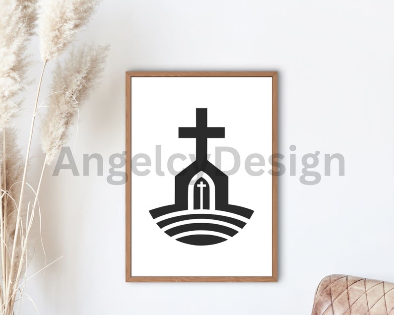 Church SVG Designs, Church Logo, Cross PNG, Christianity Bundle ...