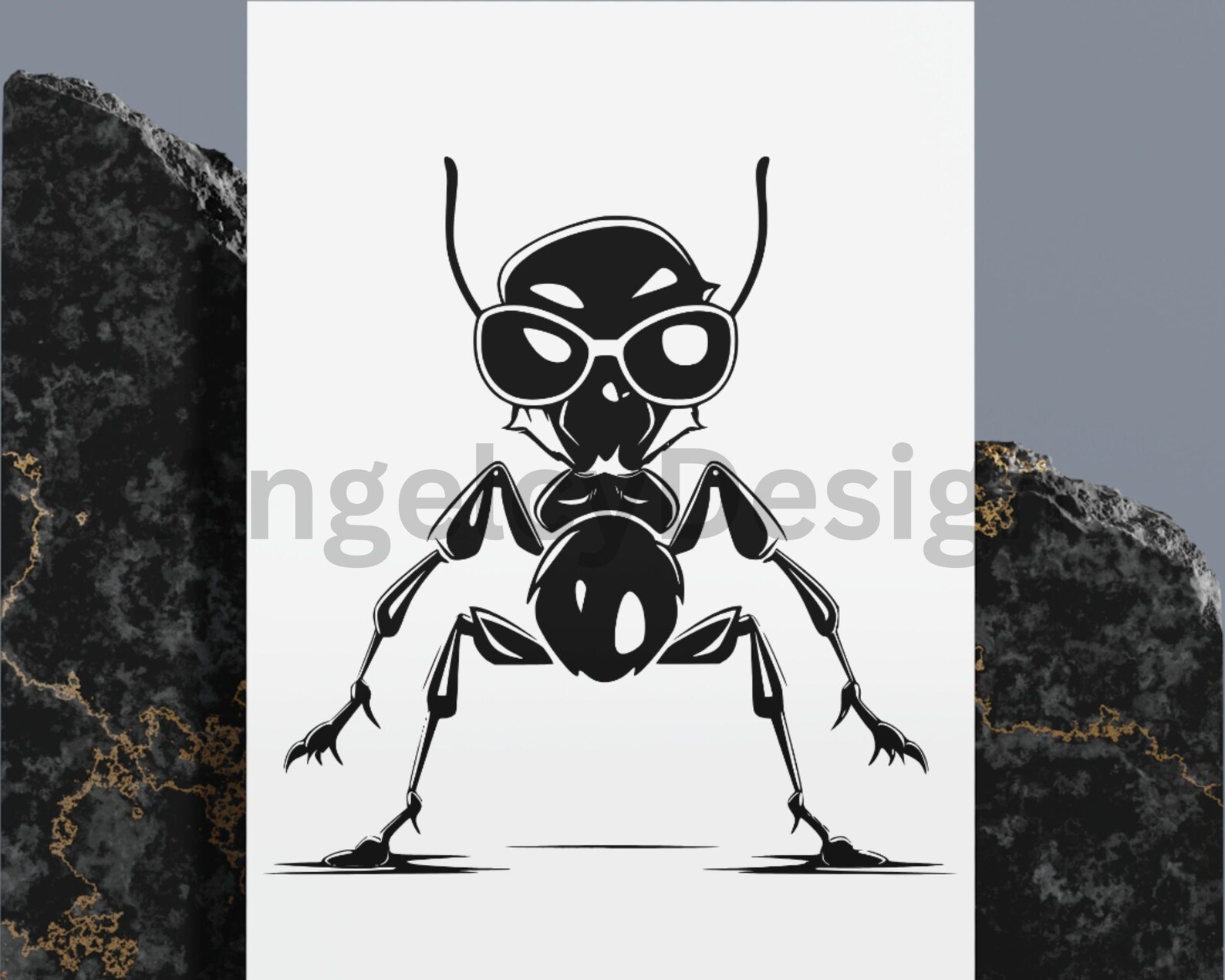 Ant SVG Designs, Ant Sunglasses Logo, Bodybuilder Ant Vector, Ant Queen ...