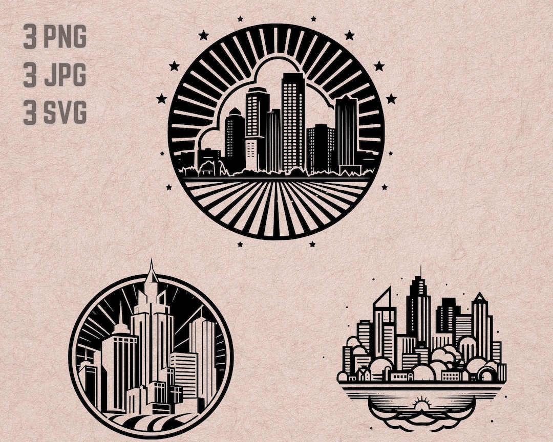 Dallas Skyline SVG Designs, Dallas Logo, Dallas Skyline Vector, Skyline ...