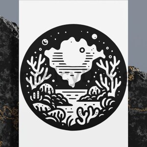 Coral Reef Svg Designs, Reef Logo, Scuba Diver PNG, Coral Reef Bundle ...
