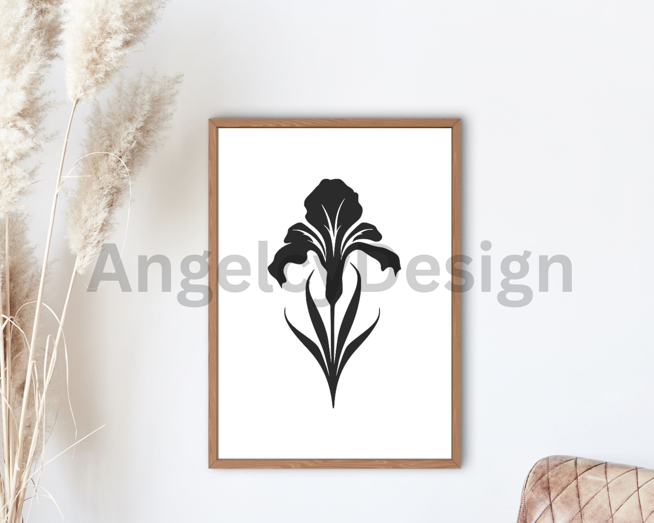 IRIS SVG Designs, Iris Logo, Flower Vector, Iris Bouquet Png, Iris ...