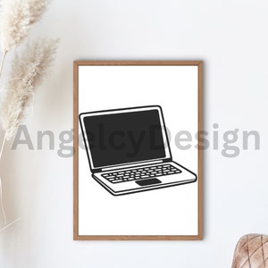 Computer SVG Designs, PC Logo, Laptop Vector, Old School Computer PNG ...