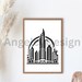 Dubai Skyline SVG Designs, Dubai Logo, Dubai Skyline Vector, Skyline ...