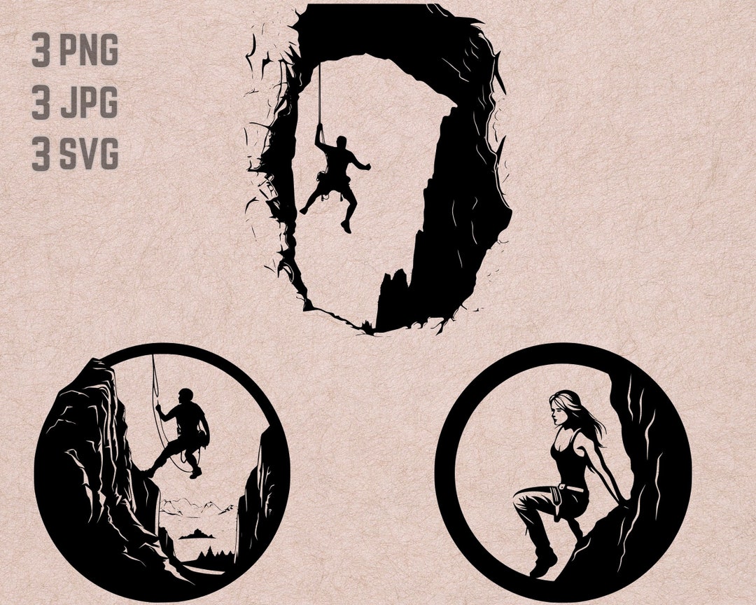 Mountain Climbing SVG Designs, Mountain Climbing Logo Vector ...