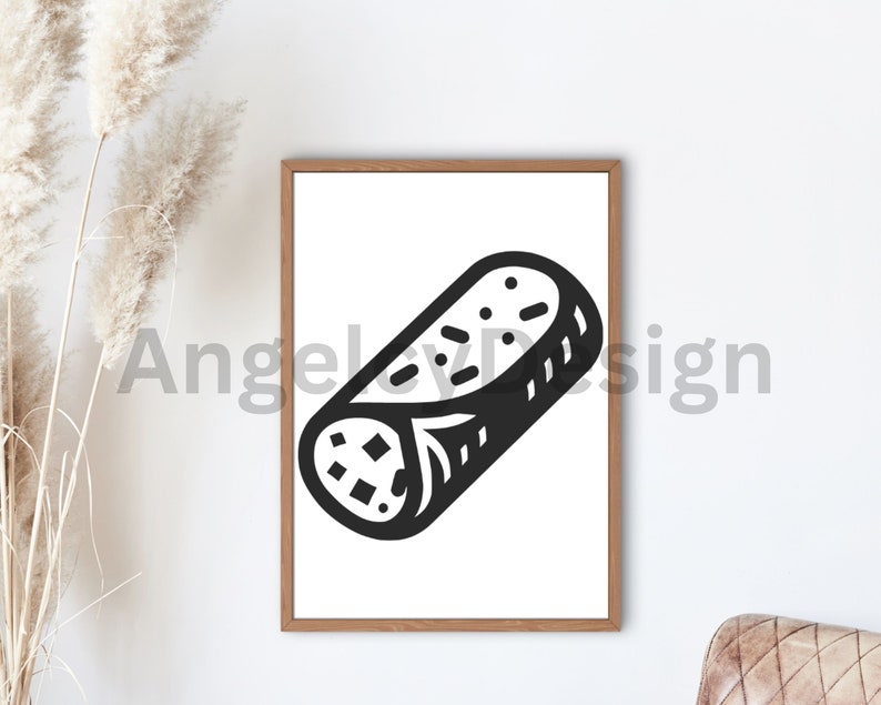 Burrito SVG Designs,burrito Logo, Fast Food PNG, Burrito Bundle ...