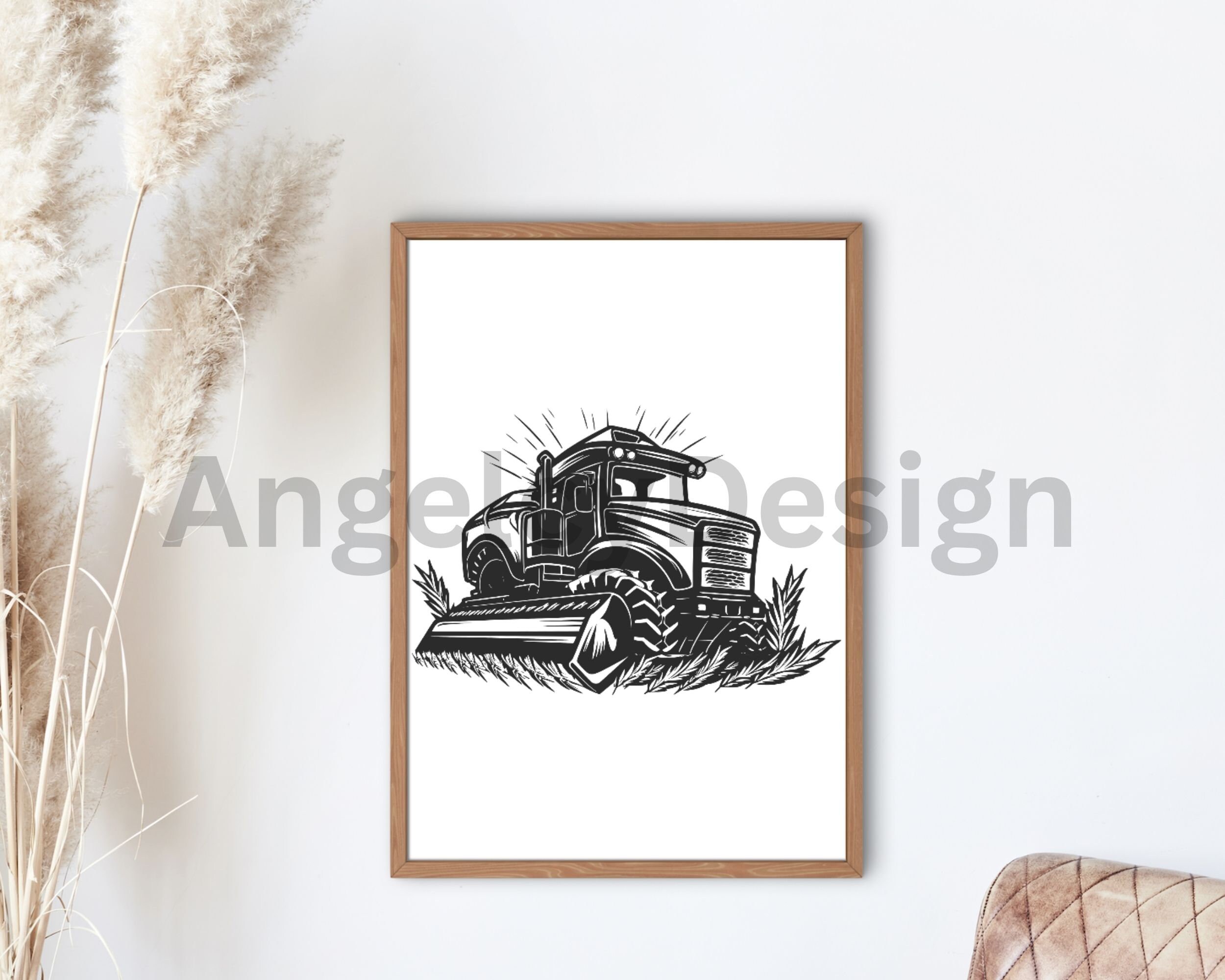 Agriculture SVG Designs, Tractor Logo, Harvester Vector, Sprayers Png ...