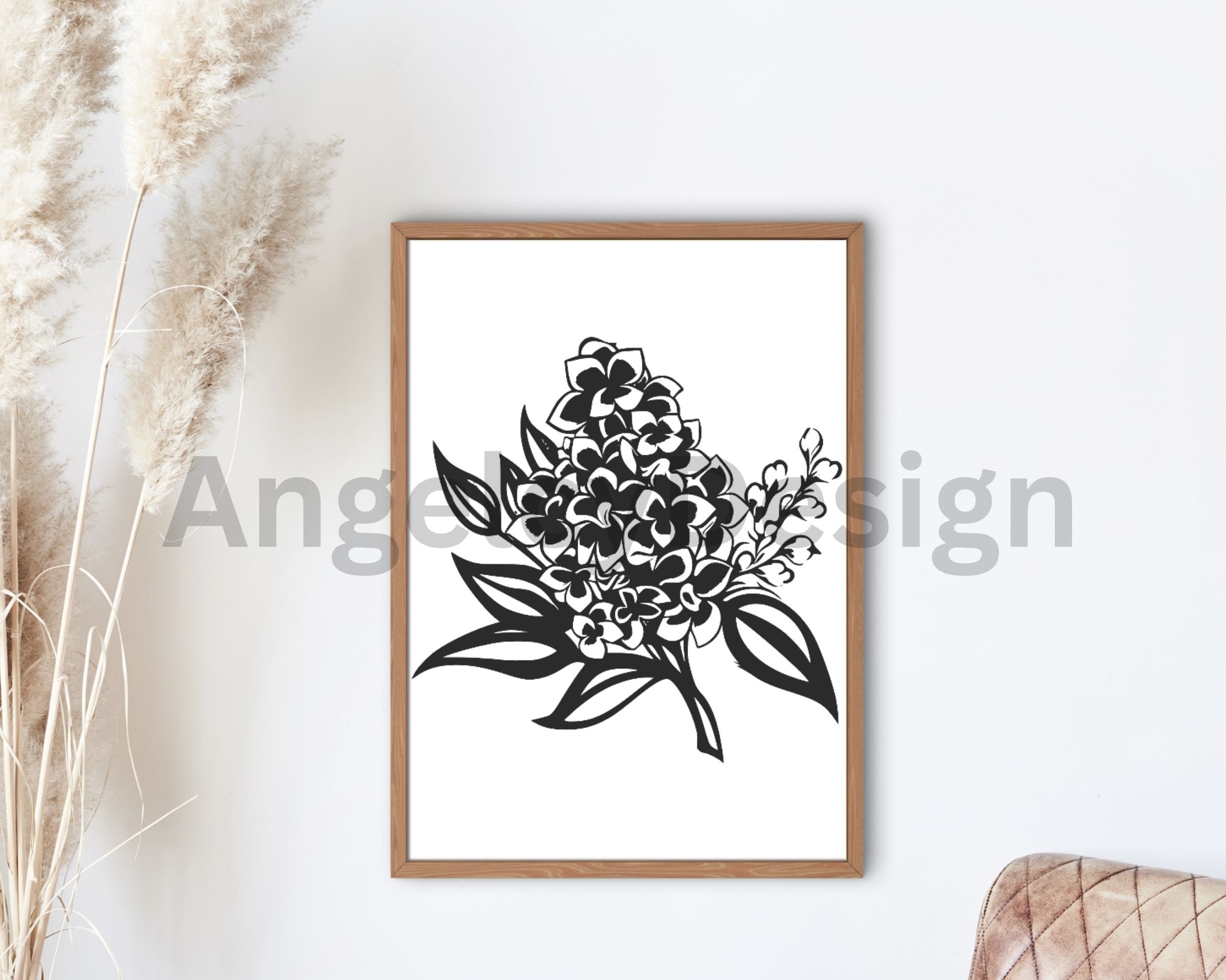Lilac SVG Designs, Lilac Logo, Flower Vector, Lilac Bouquet Png, Lilac ...