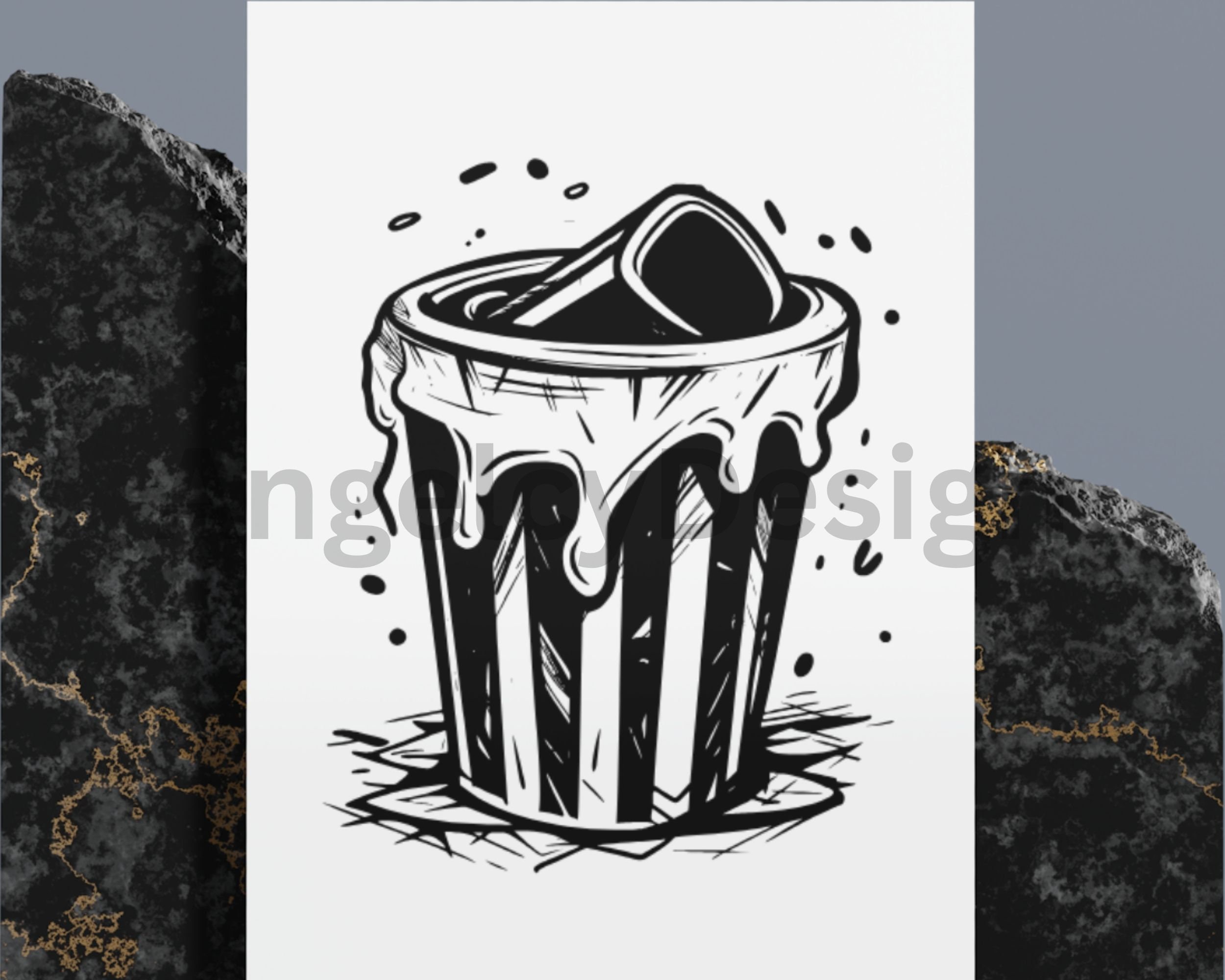 Trash SVG Designs, Trash Can Logo, Trash Bag Vector, Garbage PNG, Trash ...