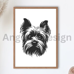 Yorkshire Terrier SVG Designs, Dog Logo, Dog Lover Vector,funny Dog PNG ...