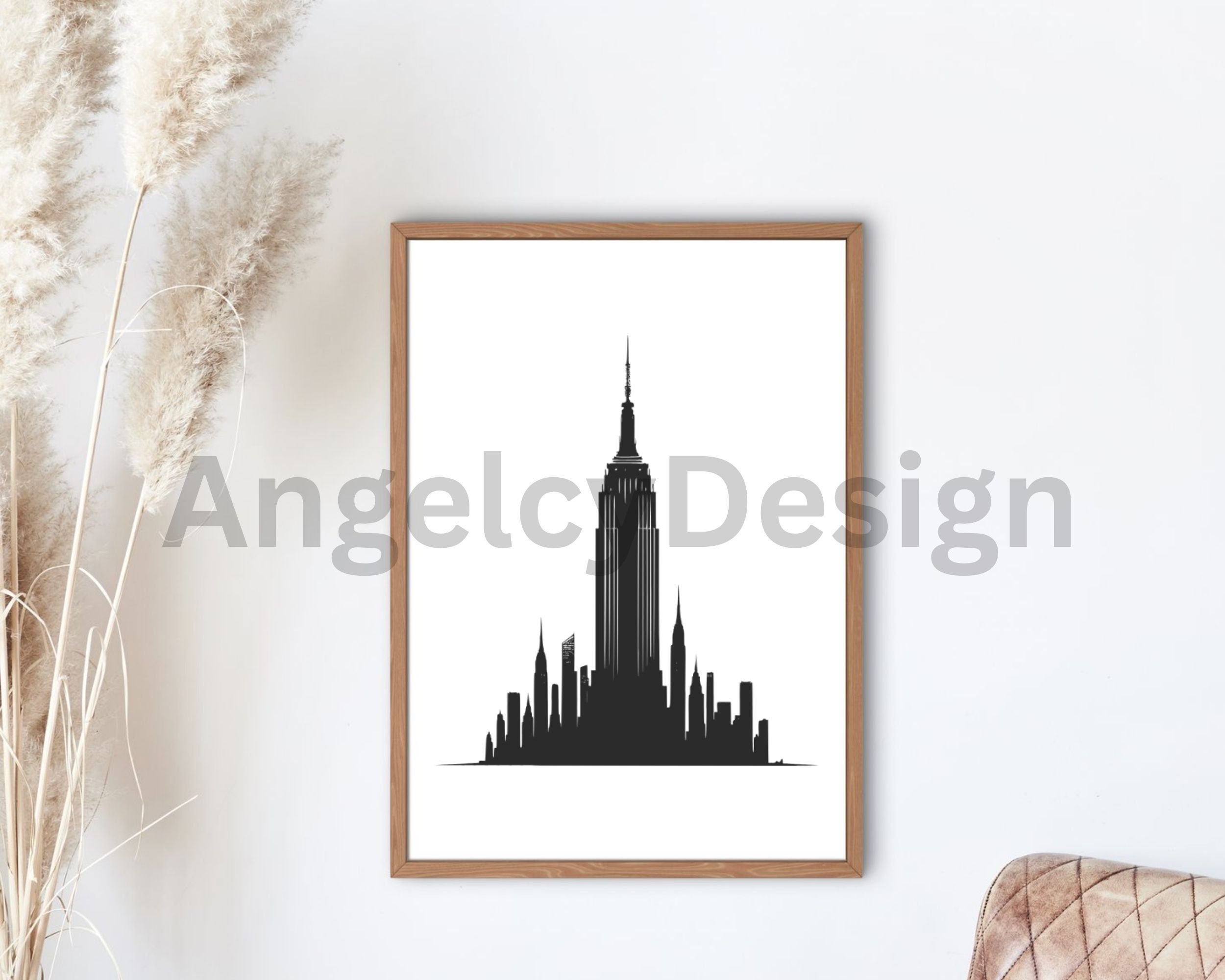 Empire State Building SVG Designs, Empire State Building Logo, New York ...