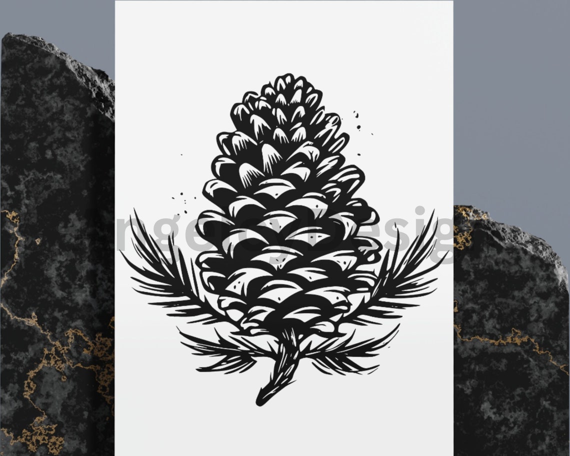 Douglas Fir Tree SVG Designs, Douglas Fir Logo, Douglas Fir Cone Vector ...