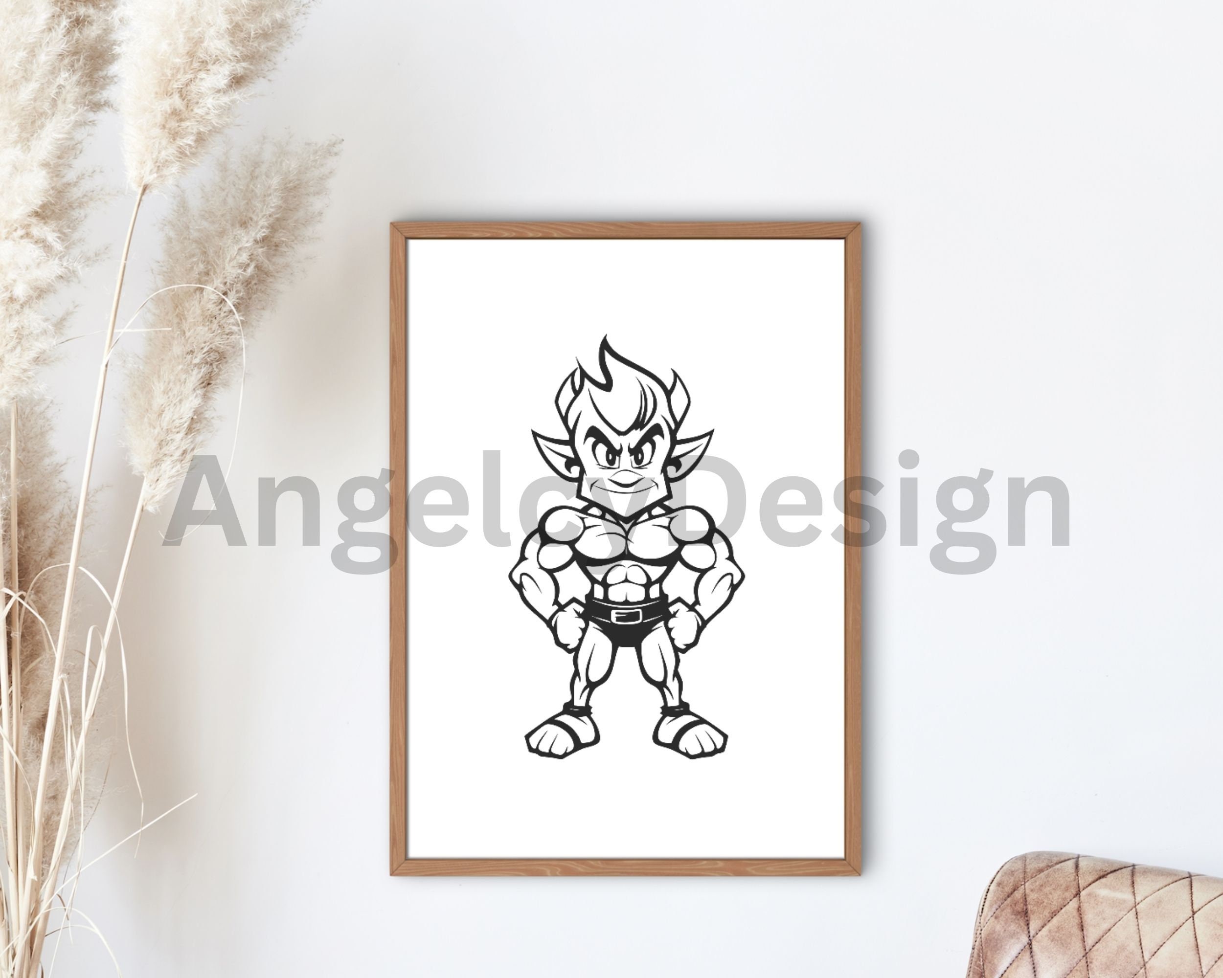 Bodybuilder Elf Svg Designs, Gym Logo Vector, Christmas Fitness PNG ...