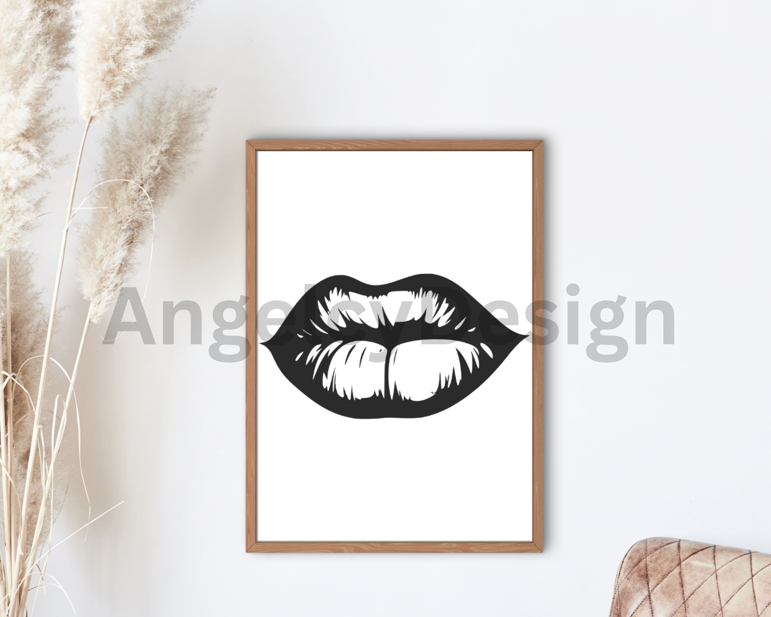 Lips SVG Designs, Lips Logo, Mouth Vector, Teeth PNG, Lips Bundle ...